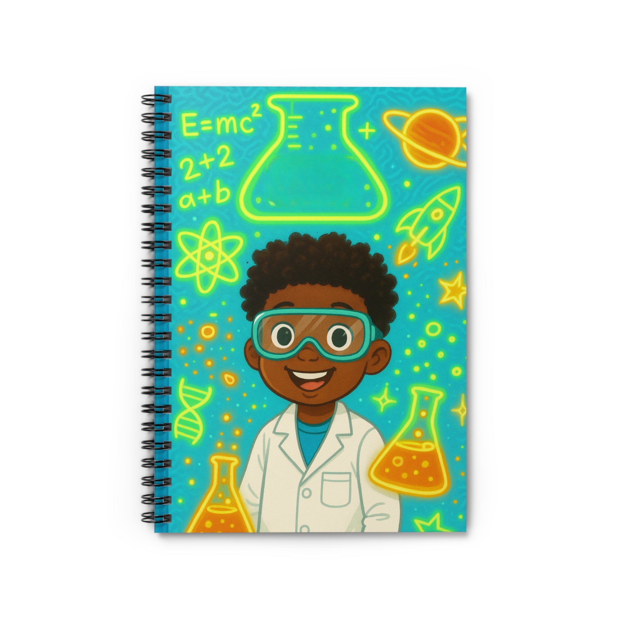 Science-Themed Spiral Notebook for Kids, Fun School Supplies, Educatio ...