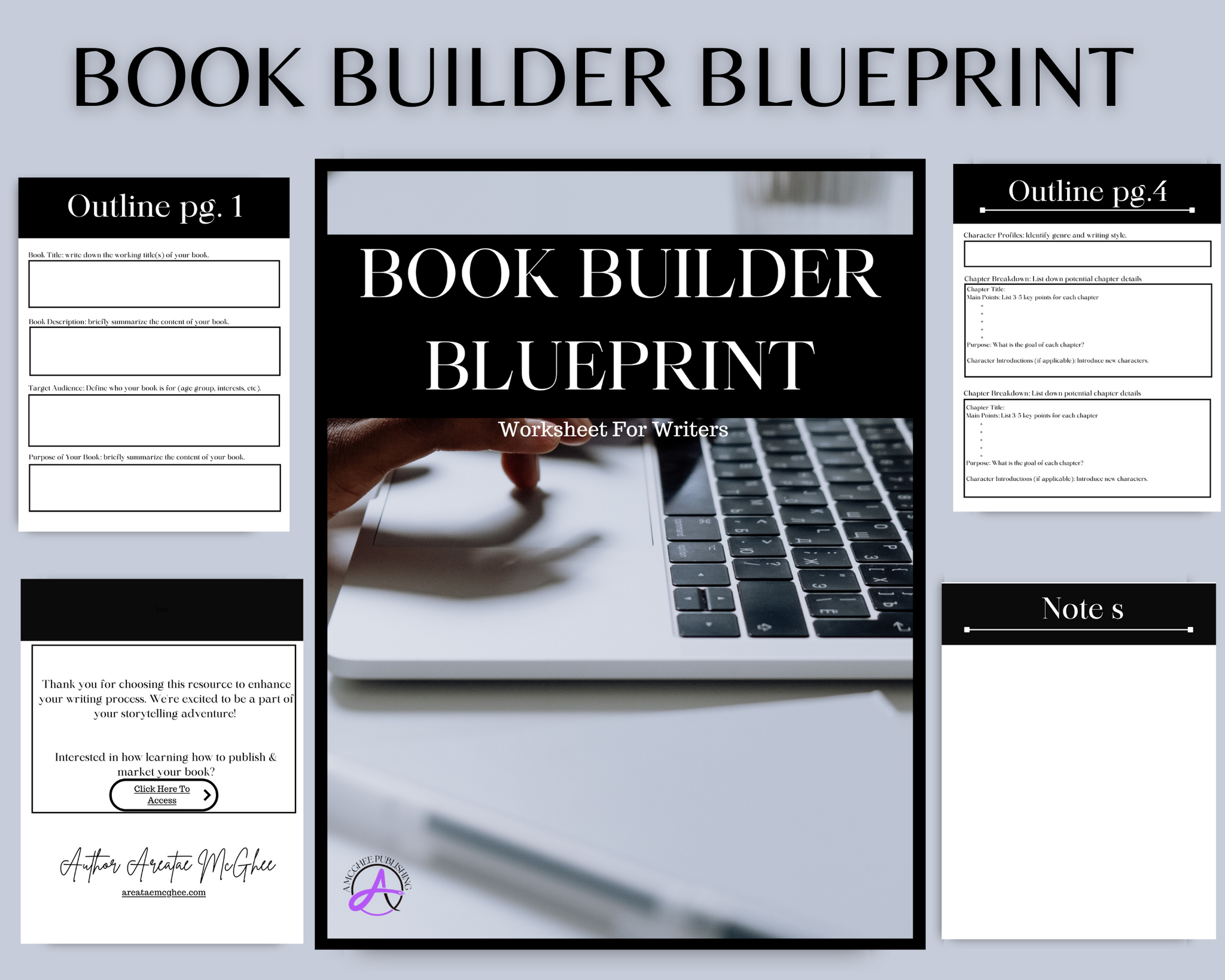 Book Builder Blueprint- Worksheet For Writers – INSPIRE 2B YOU