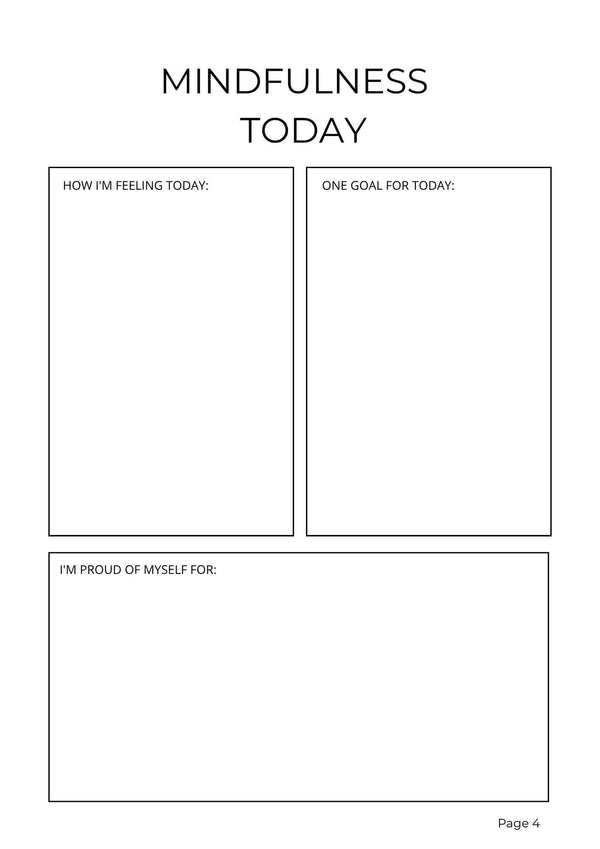 30-Page Self-Love Planner | Mindfulness, Mood Tracking & Daily Reflect ...