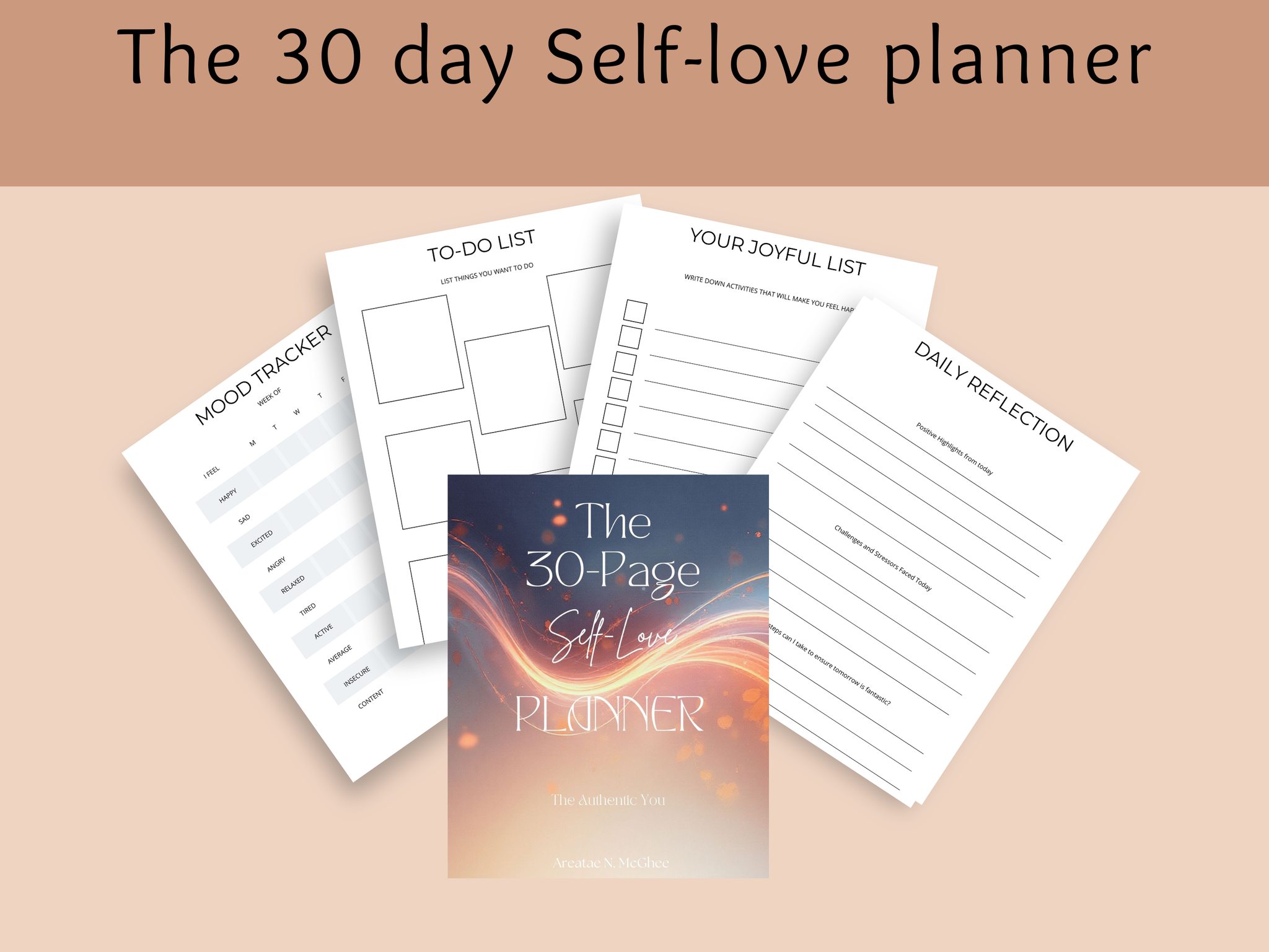 30-Page Self-Love Planner | Mindfulness, Mood Tracking & Daily Reflect ...